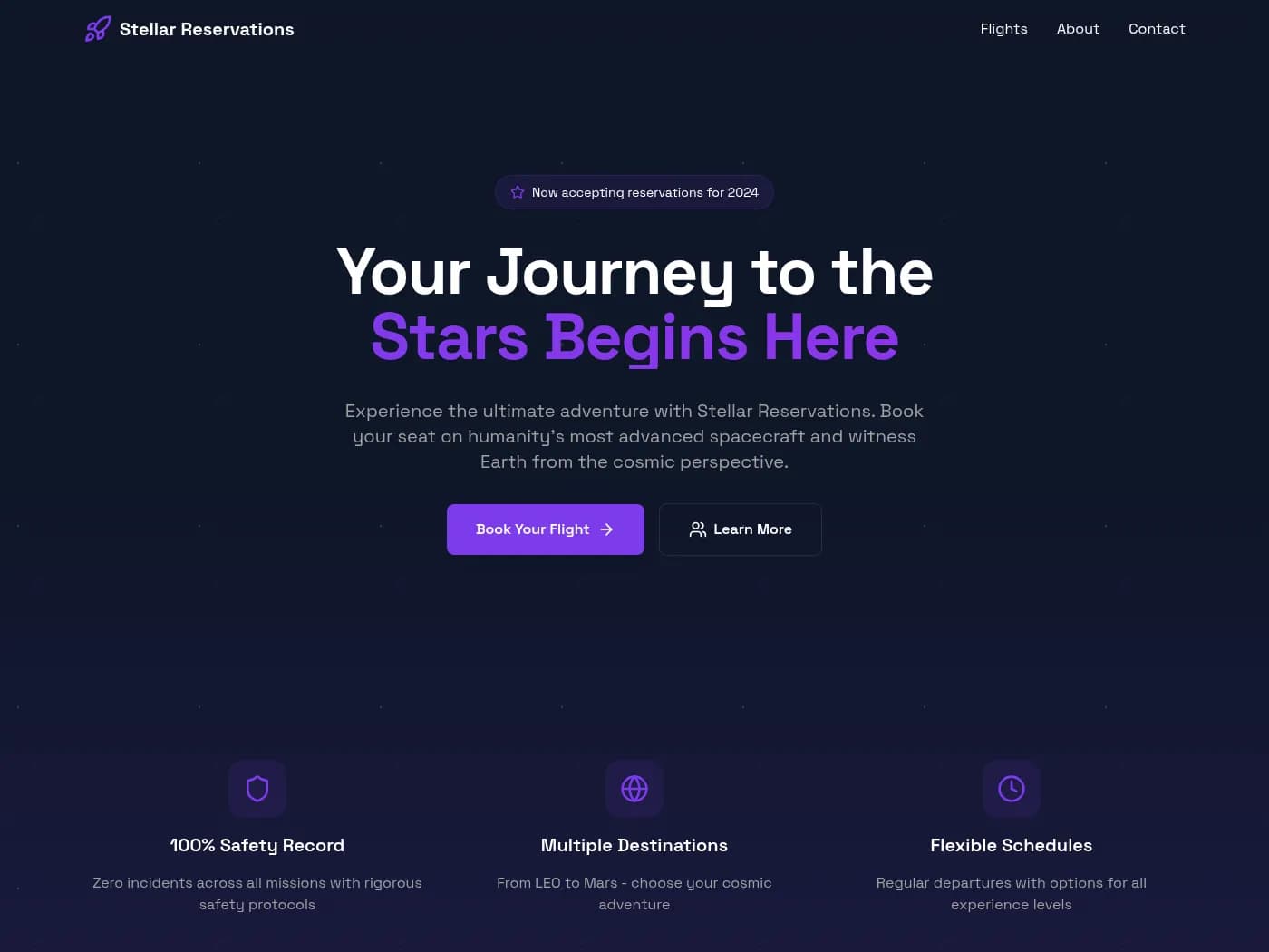 Stellar Reservations: Book Your Journey to Space