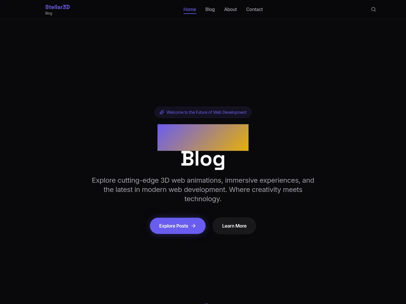 Stellar3D Blog Frontend