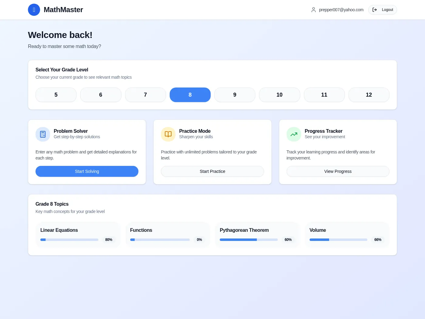 Step-by-Step Math Tutor for Grades 5-12