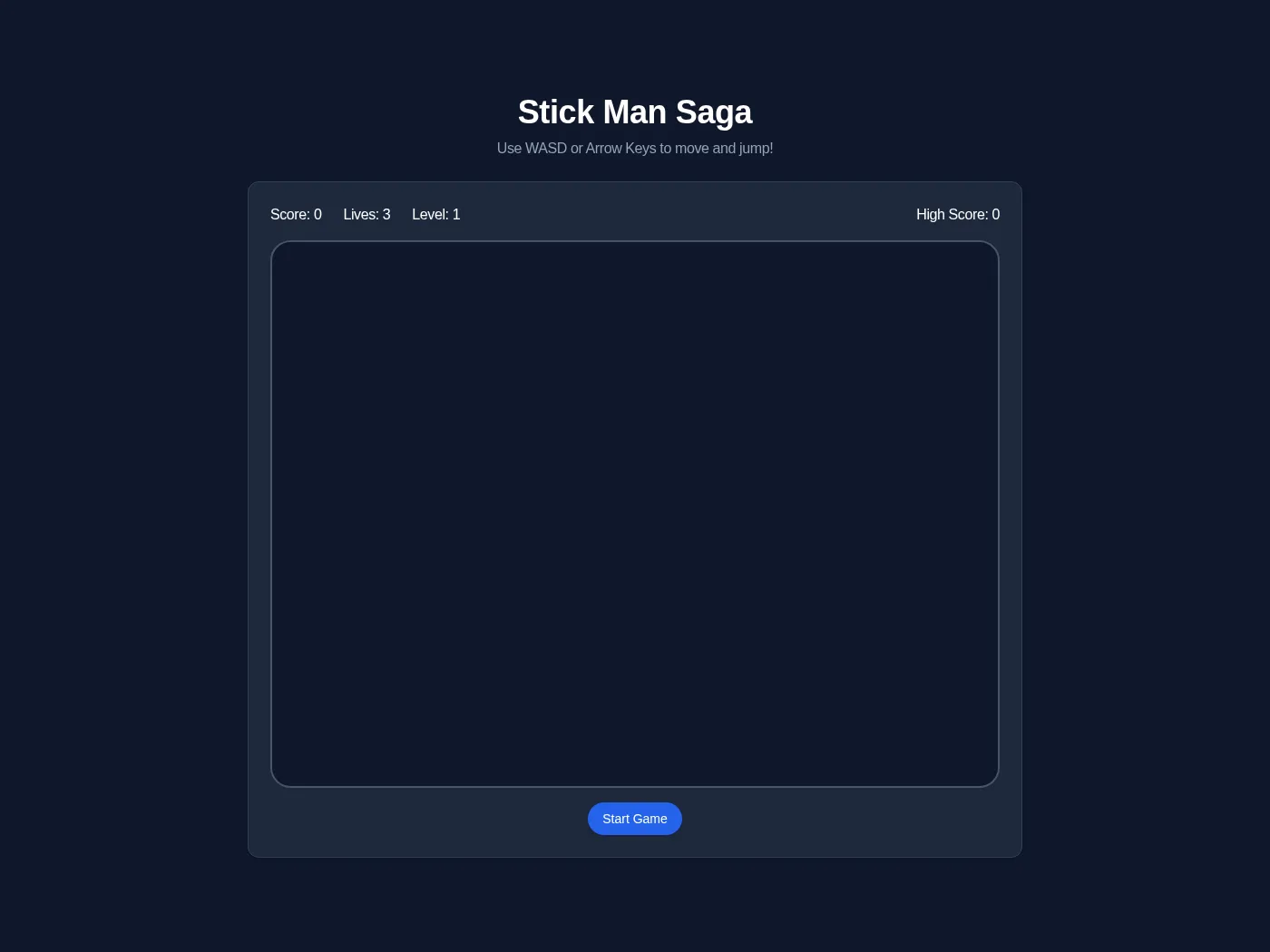 Stick Man Saga Game