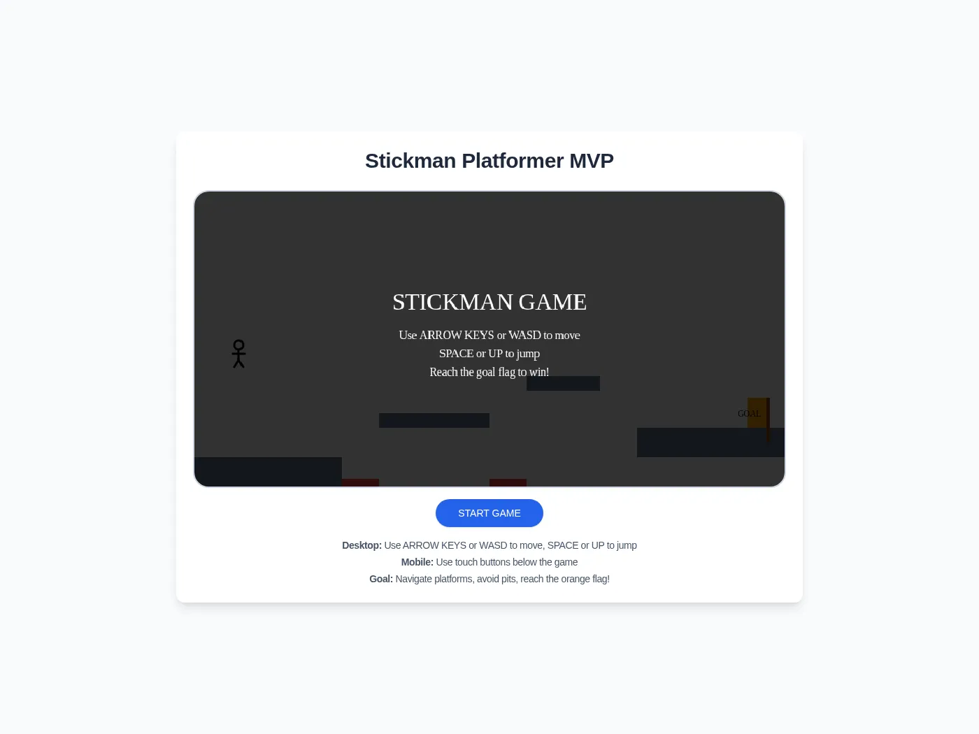 Stickman Game MVP