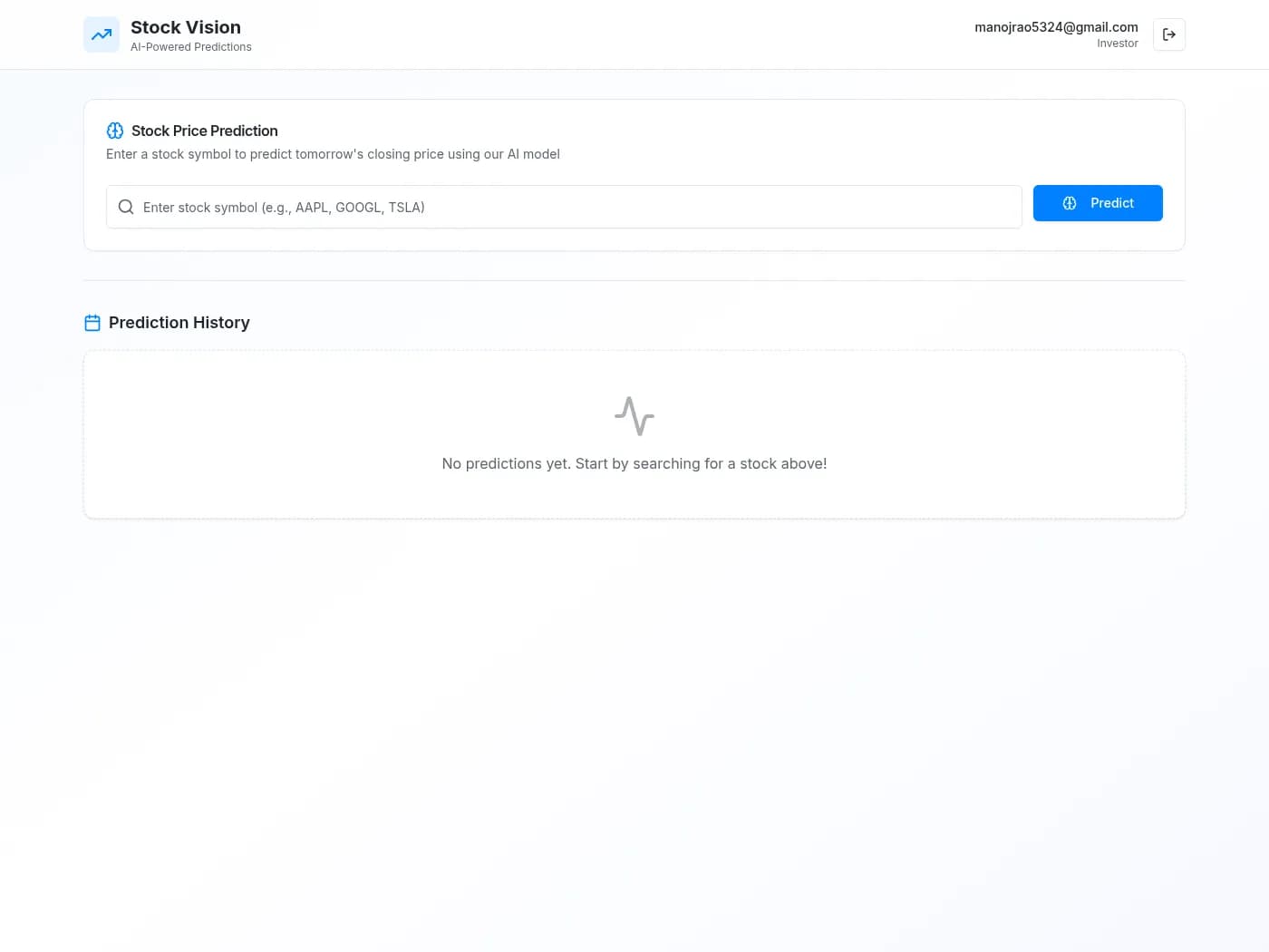 Stock Vision: AI-Driven Stock Market Prediction Web App