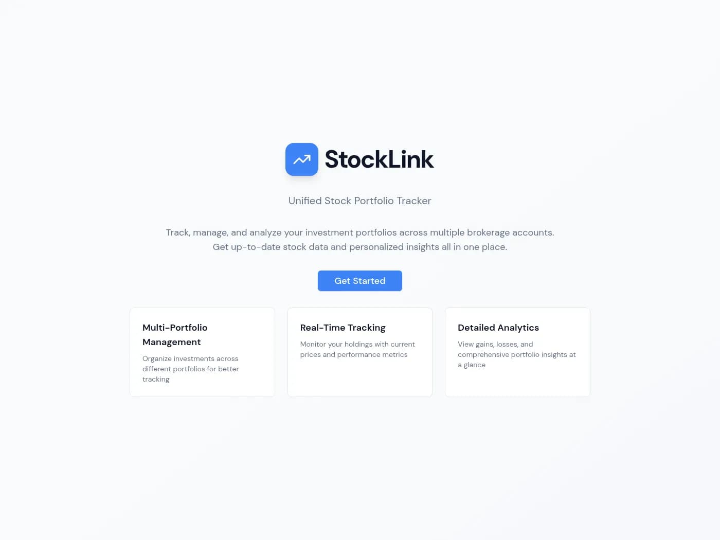 StockLink: Unified Stock Portfolio Tracker