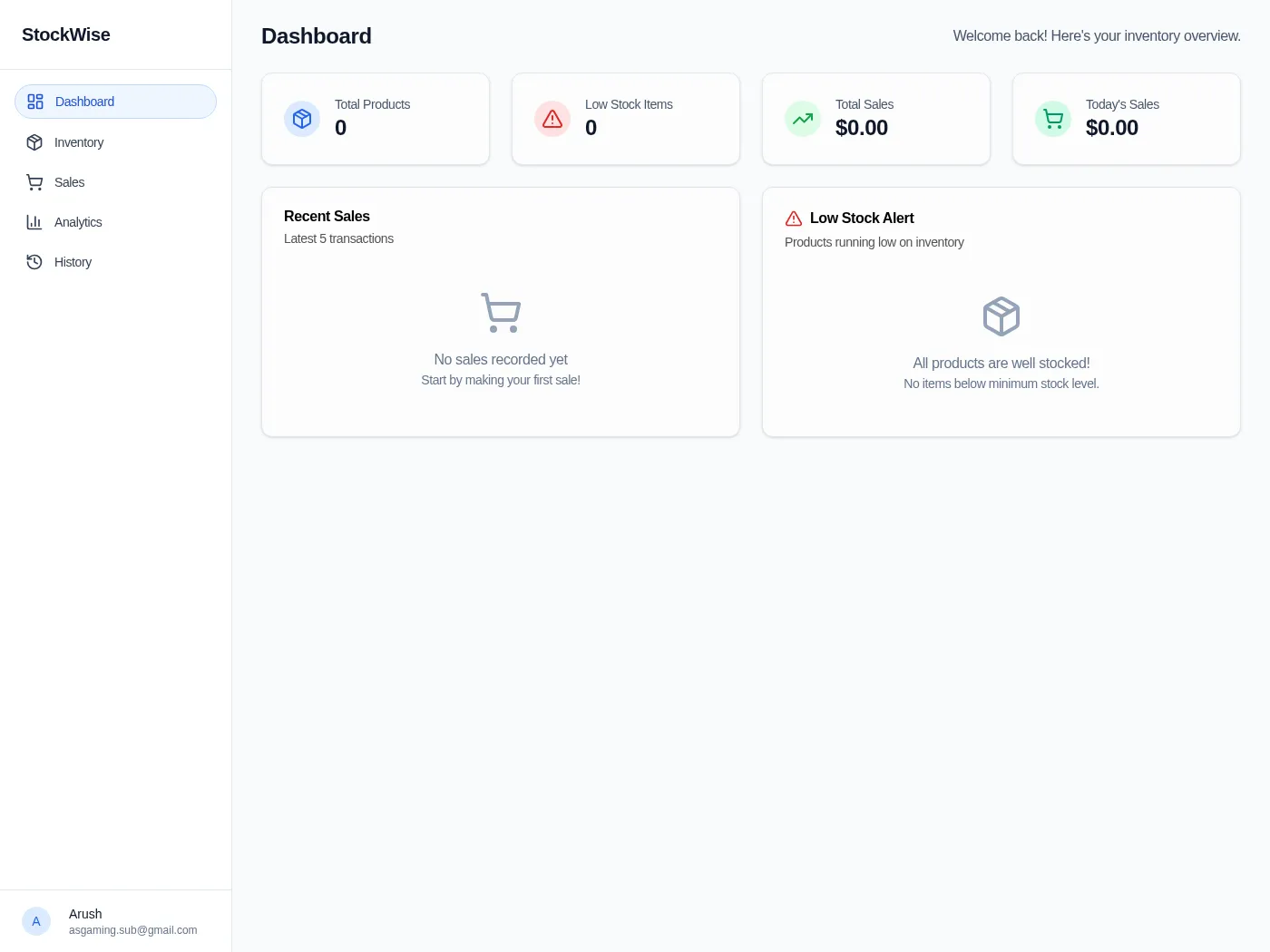 StockWise: Inventory & Sales Management Web App