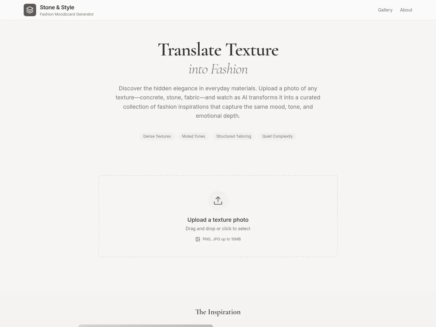 Stone-Inspired Fashion Moodboard Generator