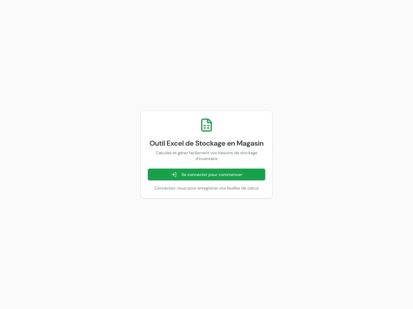 Store Stock Excel Tool