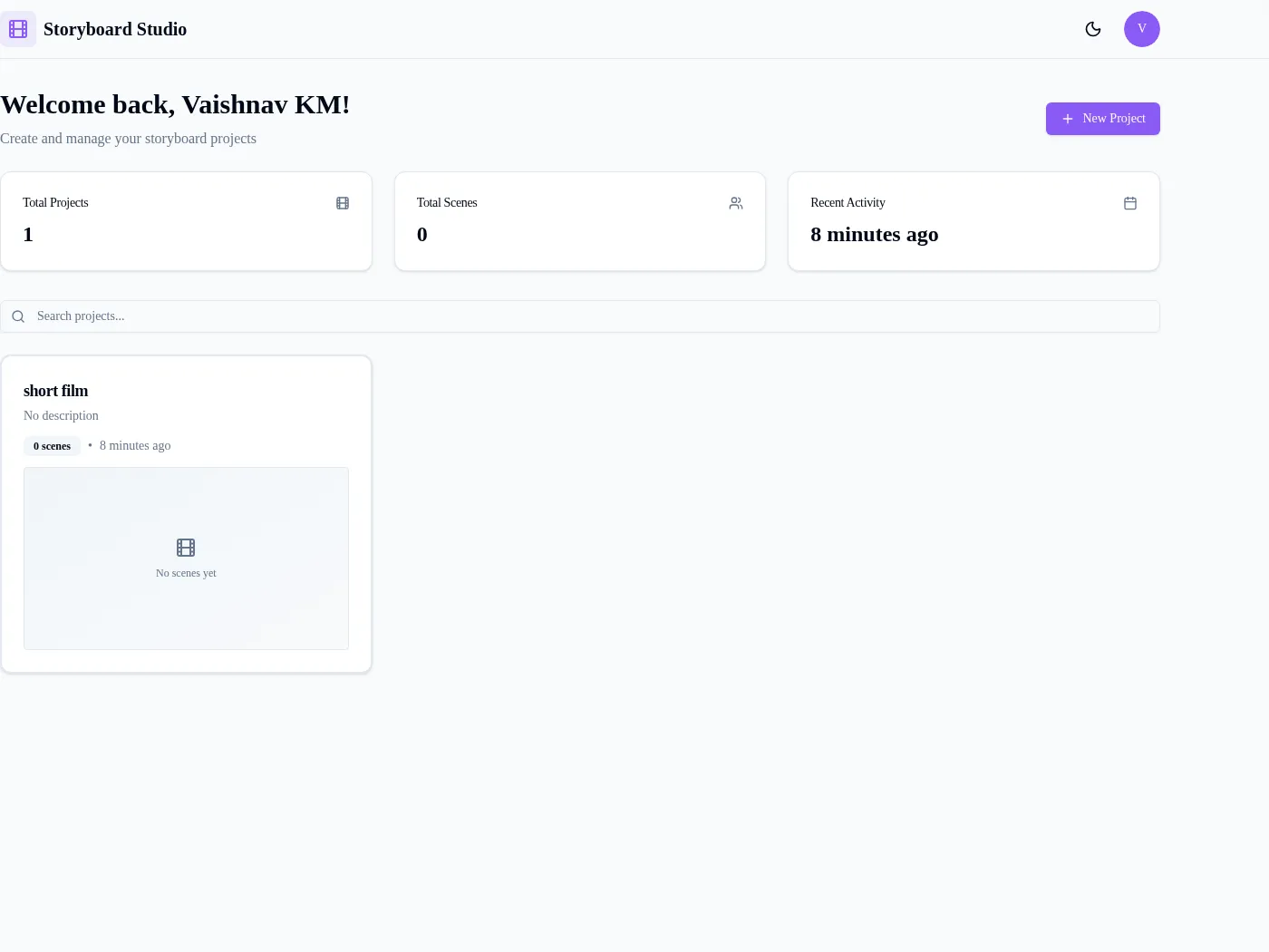 Storyboard Generator App with AI-Powered Visuals and Cloud Sync