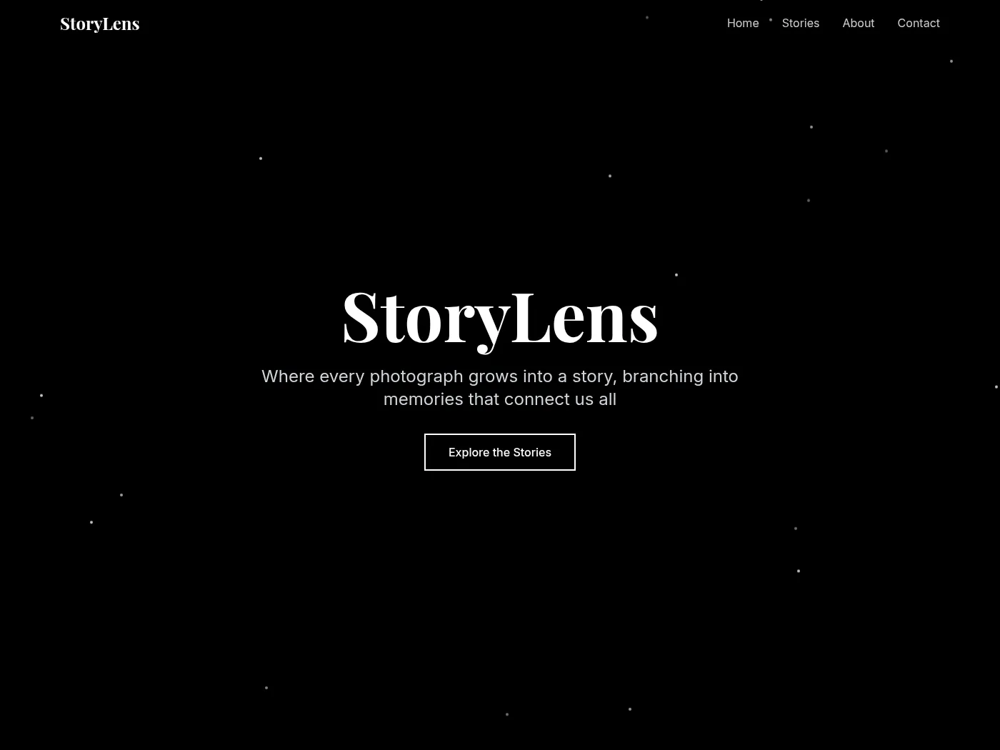 StoryLens: A Unique Storytelling Photography Portfolio Website