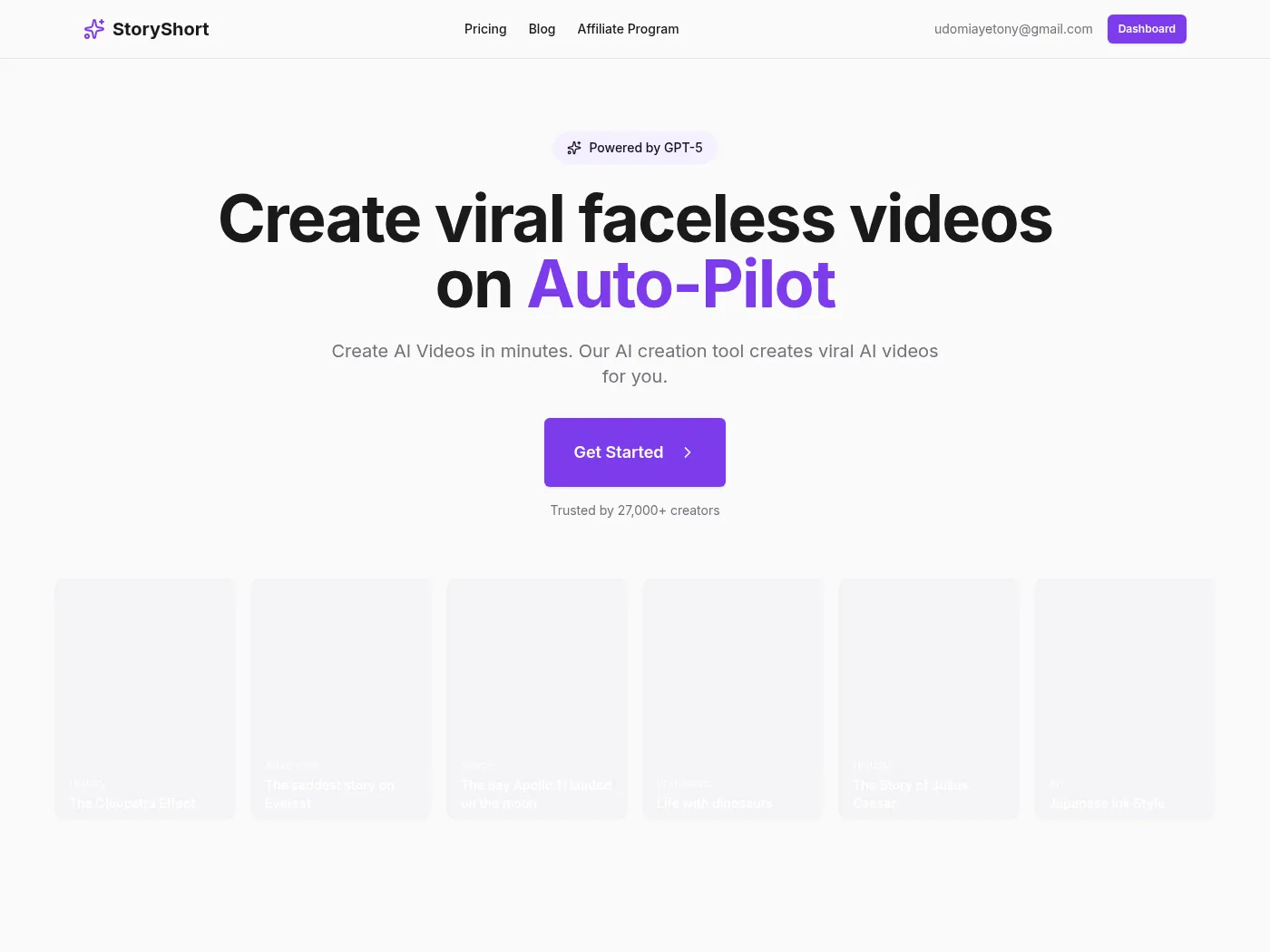 StoryShort.ai Clone