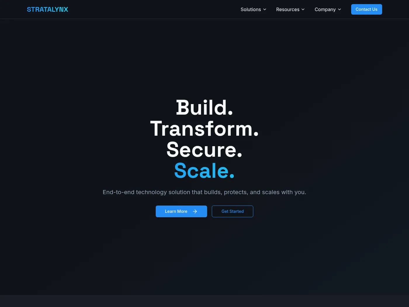 Stratalynx Professional Corporate Website