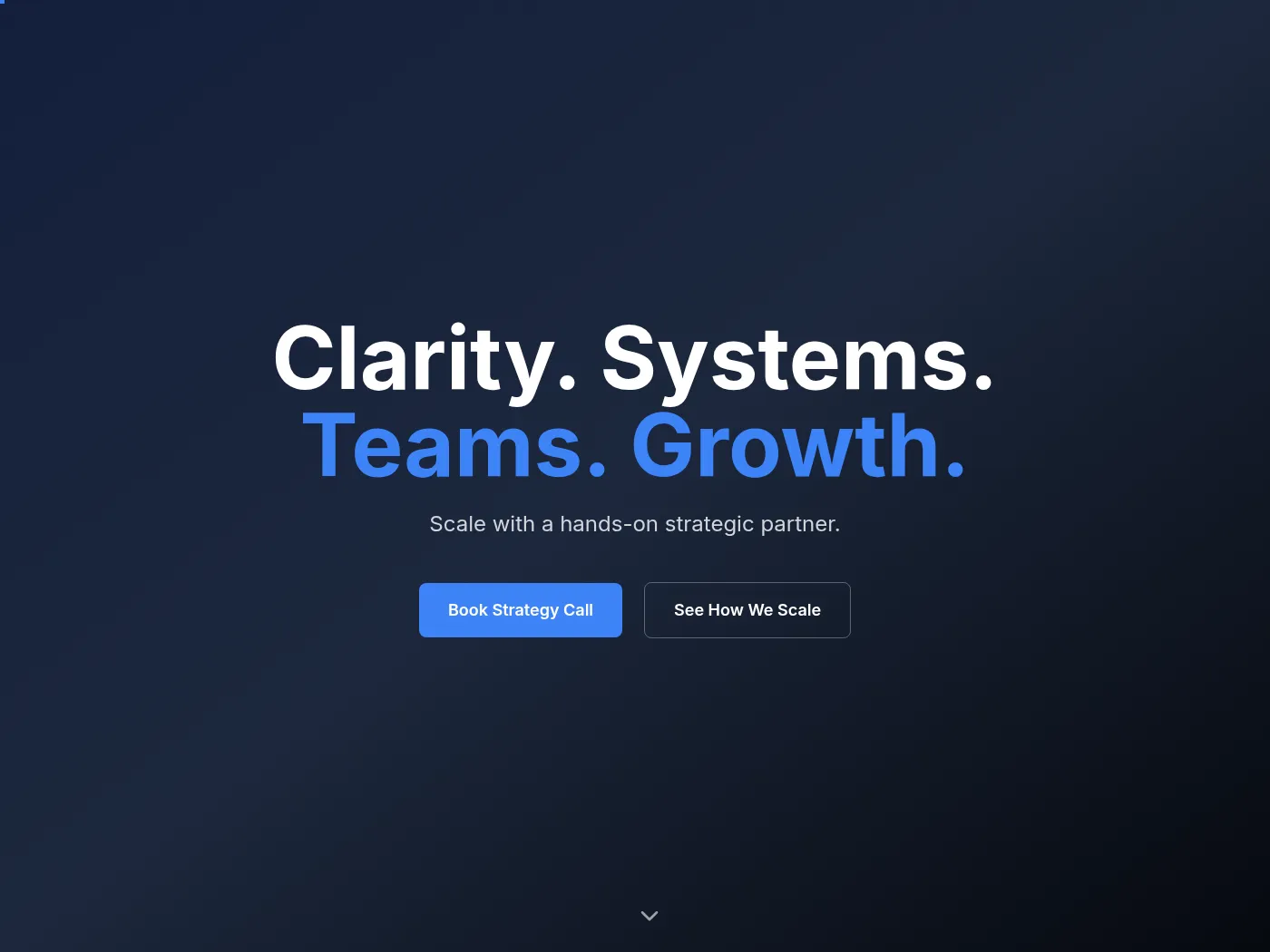 Strategic Growth Consulting Home Page Storyboard