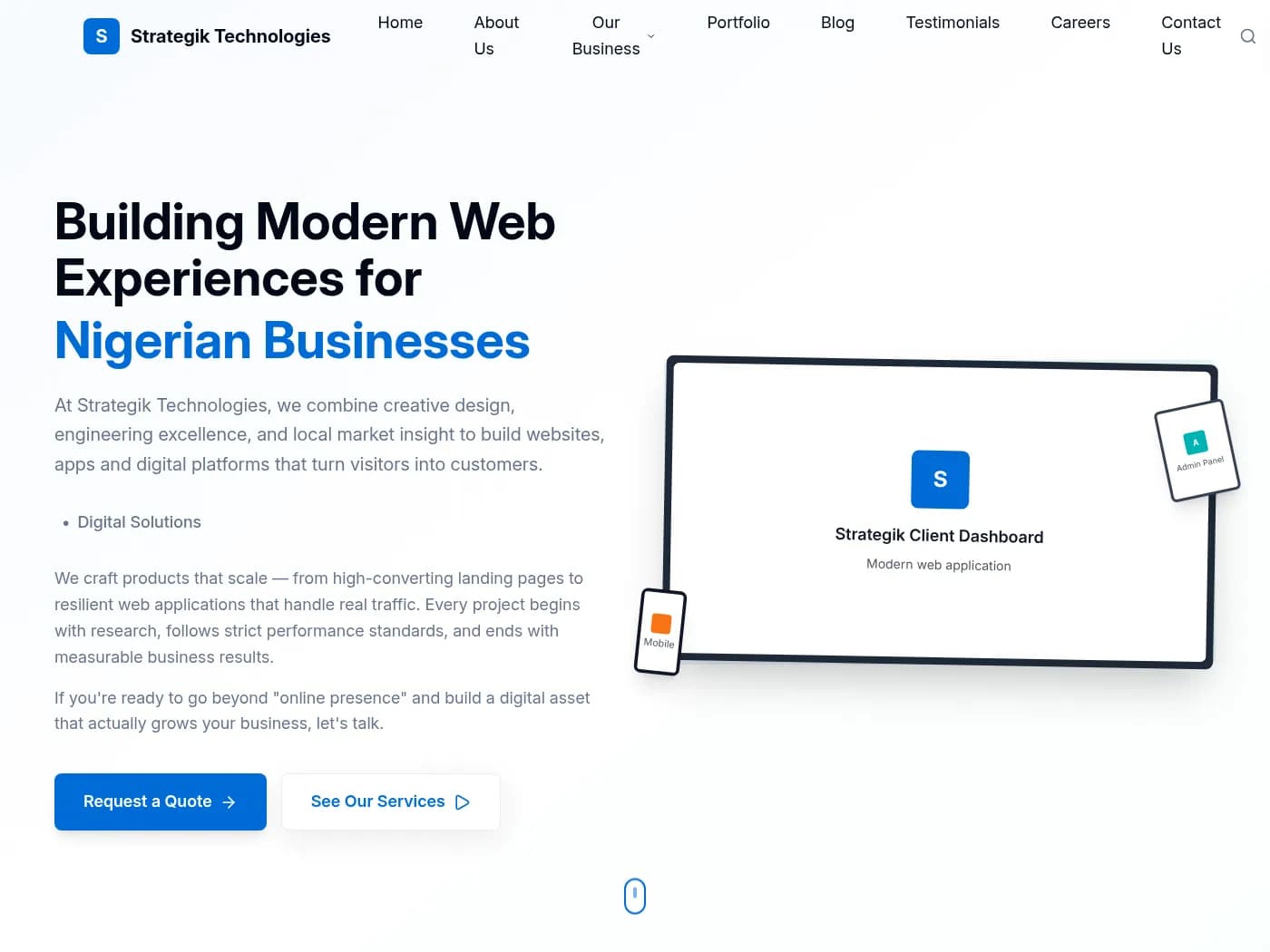 Strategik Technologies Comprehensive Web Agency Platform