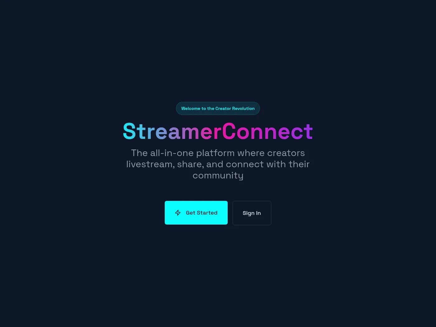 StreamerConnect: All-in-One Social Platform