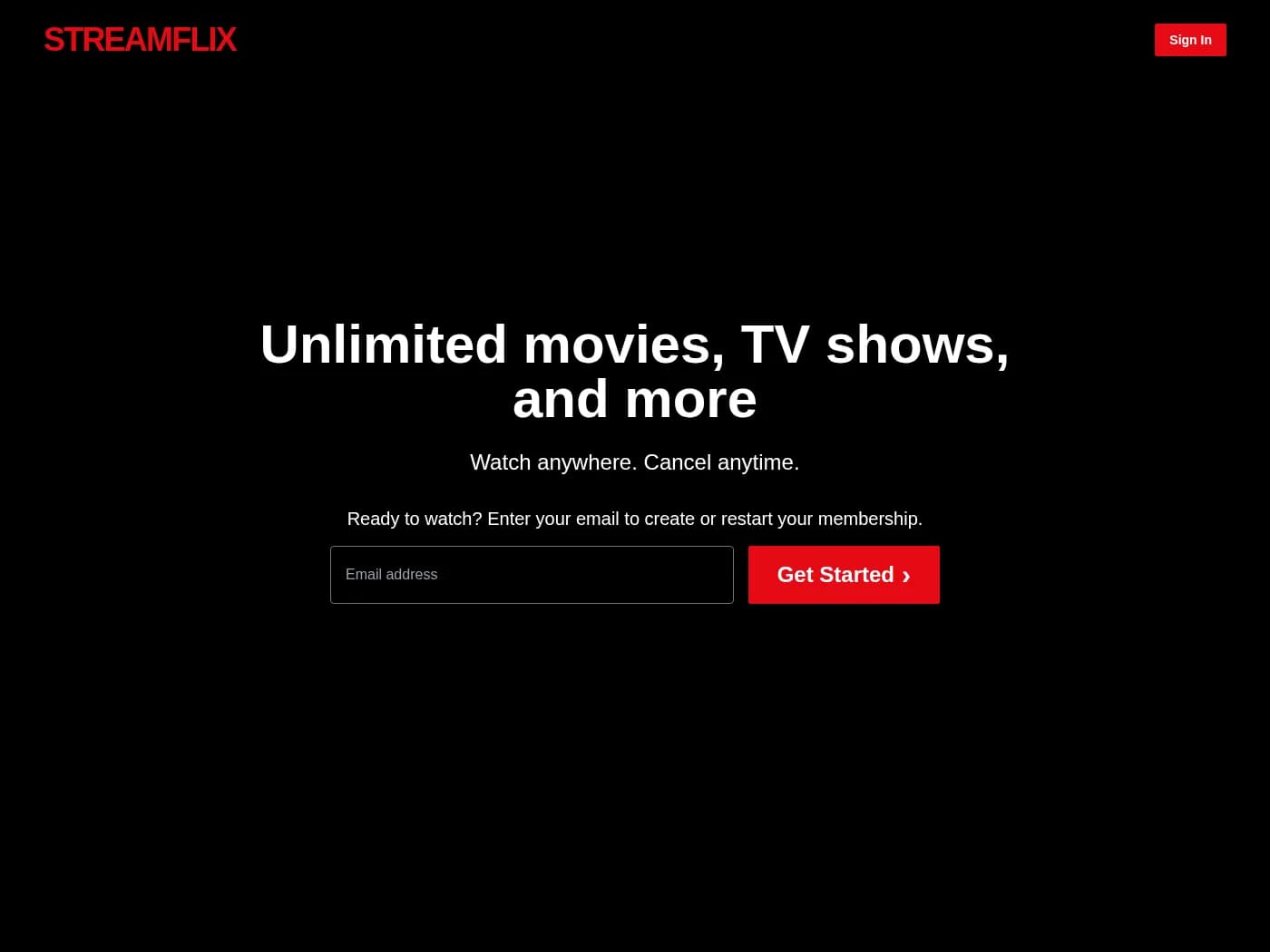 StreamFlix - The Ultimate Netflix Clone
