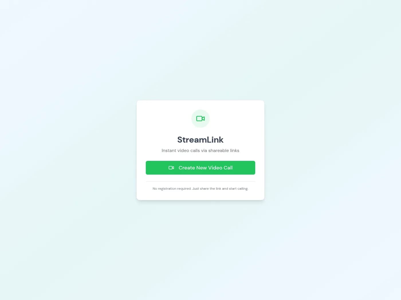 StreamLink: Instant PWA Video Calls via Shareable Links