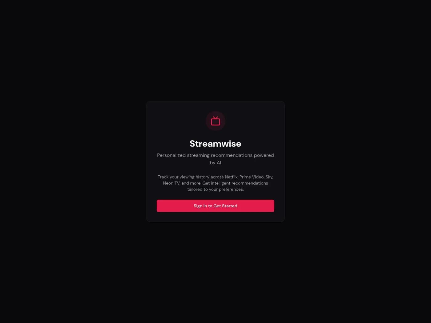 Streamwise: Personalized Streaming Recommendations