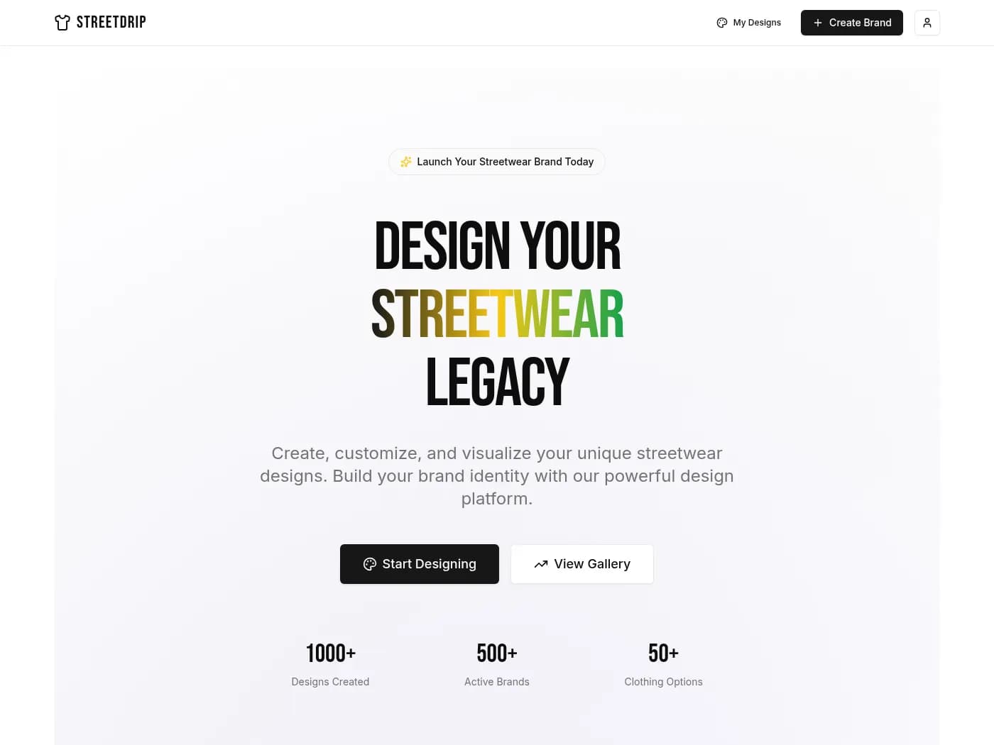 Streetwear Brand Design Platform