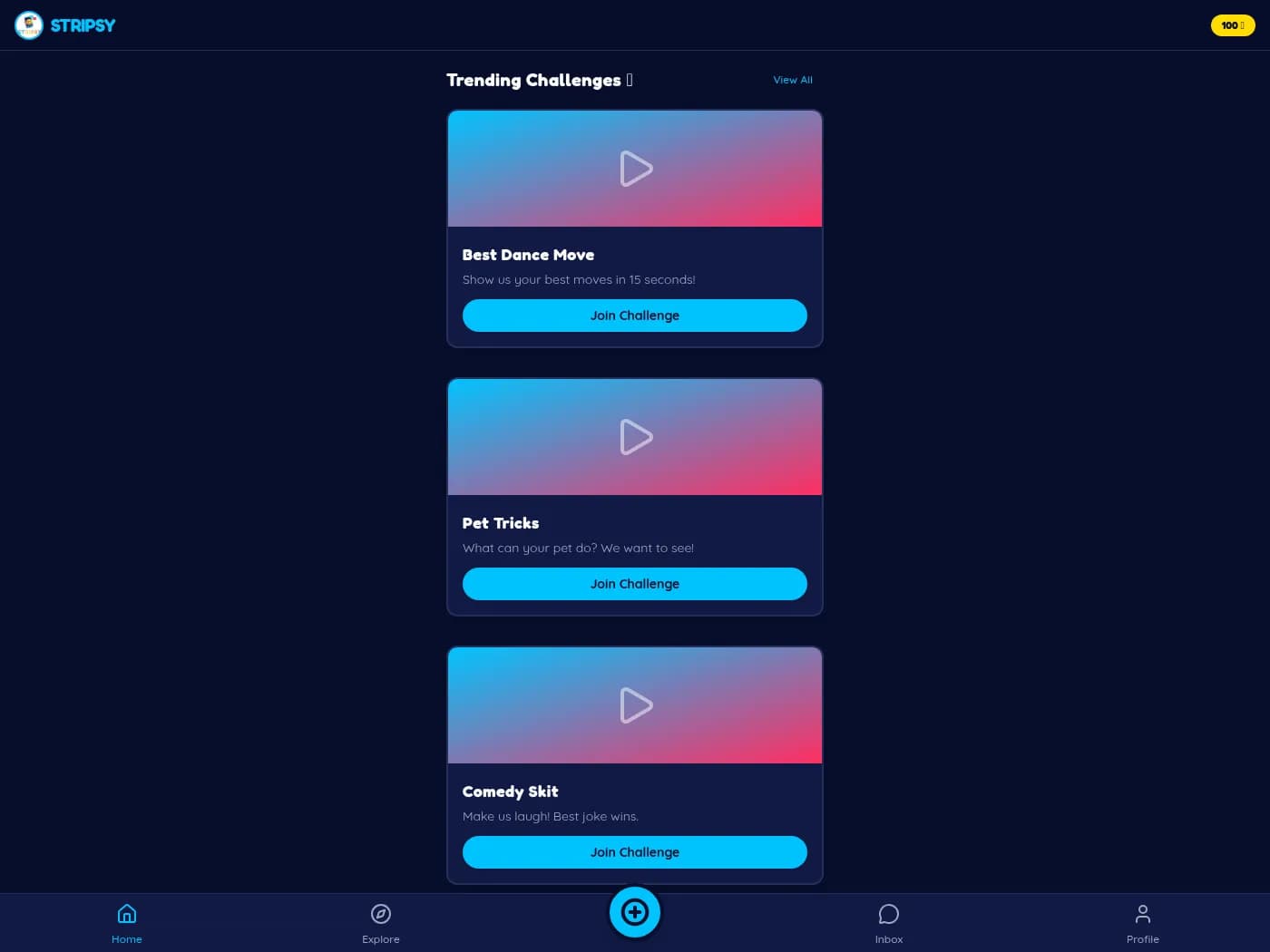 Stripsy Social App
