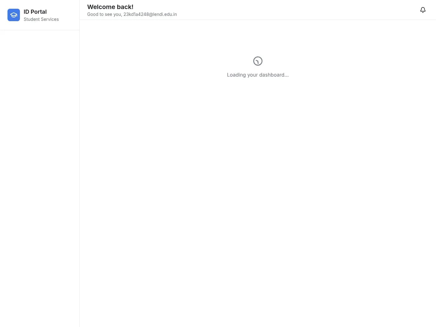 Student and Admin ID Request Portal