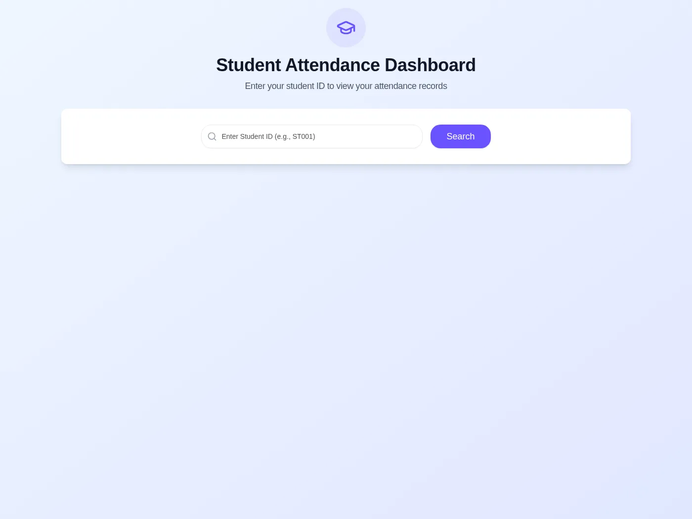 Student Attendance Dashboard