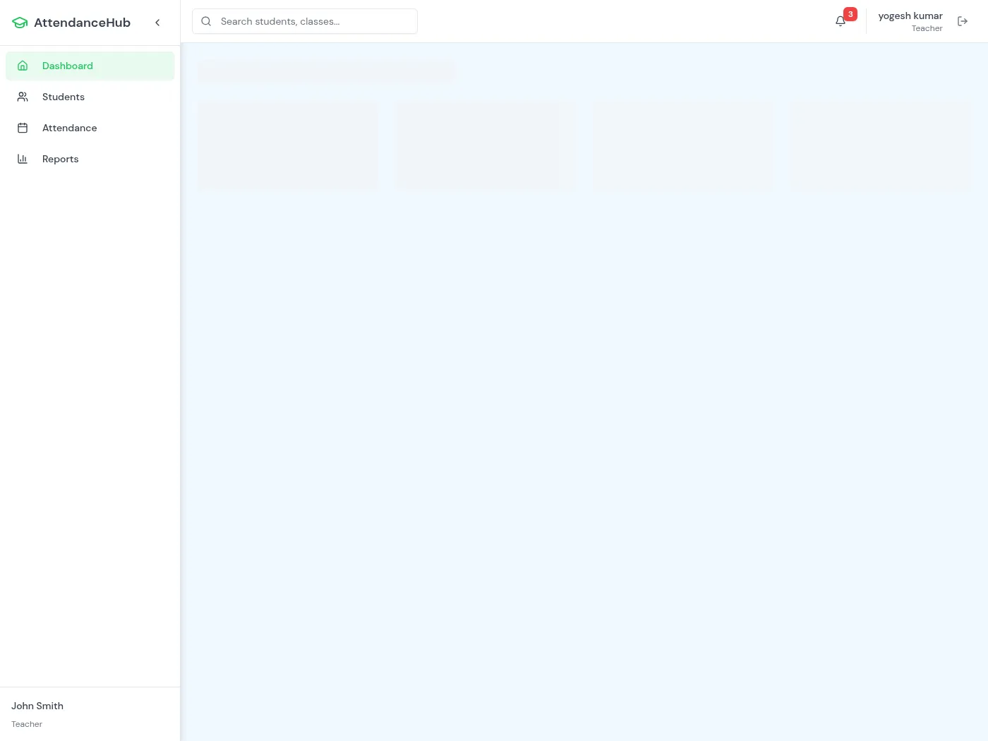 Student Attendance Management Portal