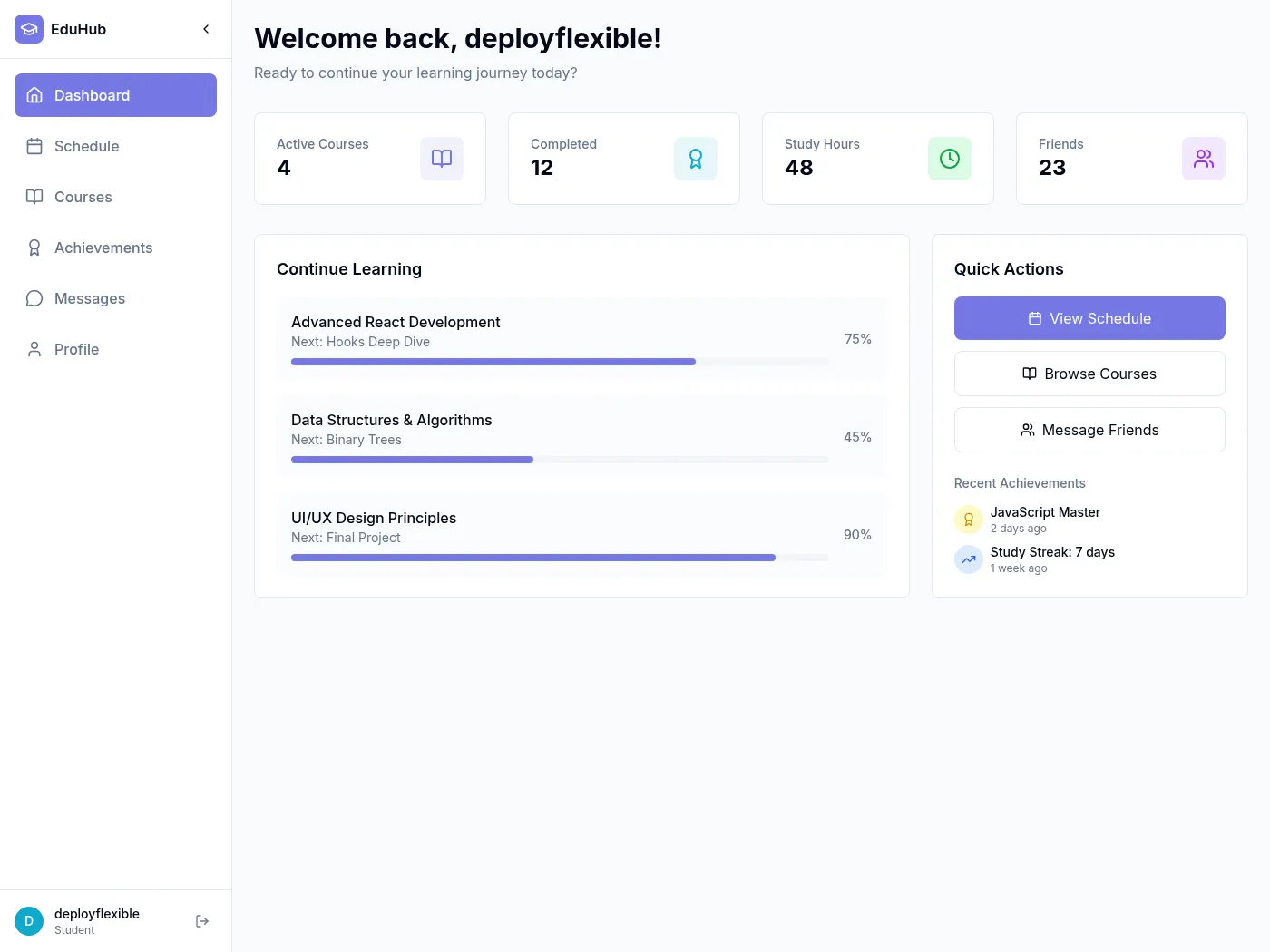 Student-Centric LMS Platform