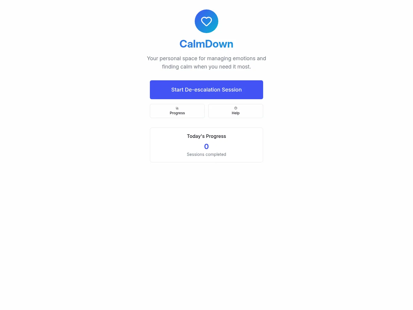 Student De-escalation Game App