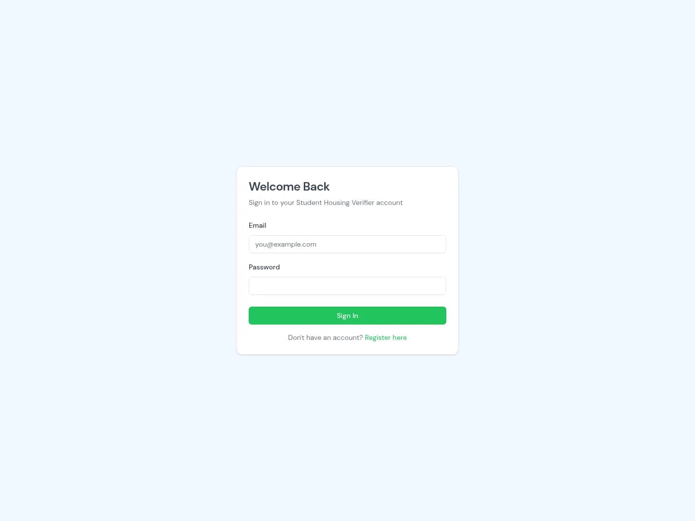 Student Housing Verifier – Trusted Local Verification Platform for Erasmus Students