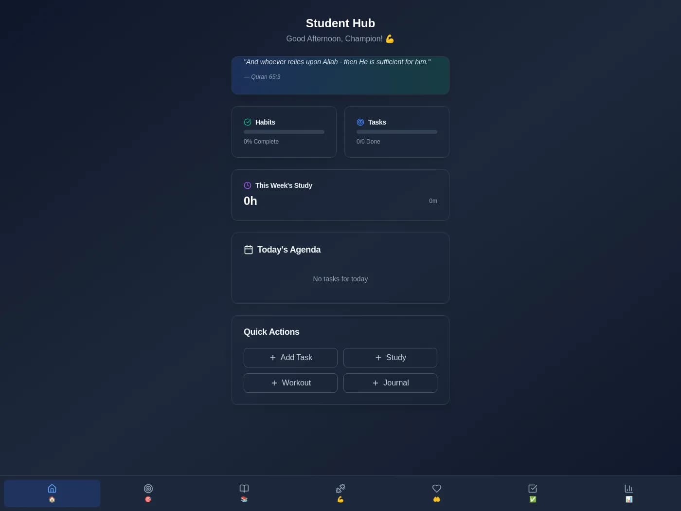 Student Hub - Complete Productivity System for Student-Athletes