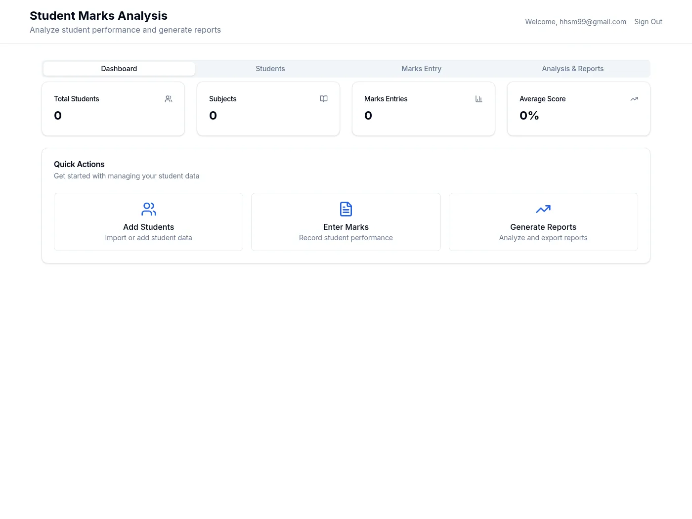 Student Marks Analysis & Automated Report Generator