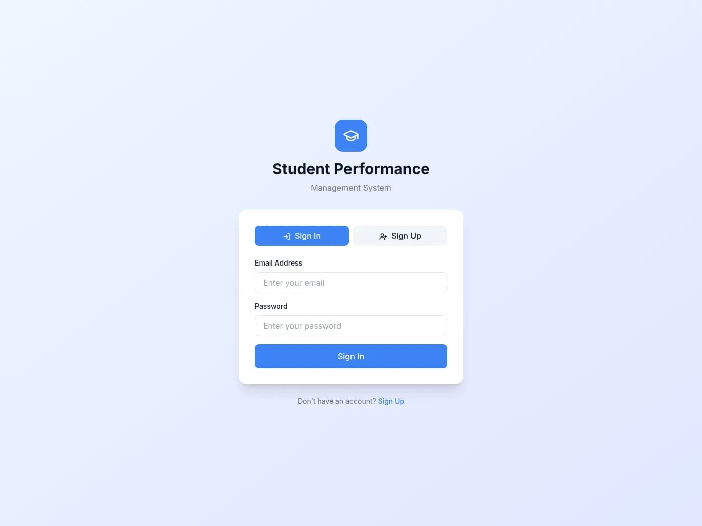 Student Performance Management System Web App