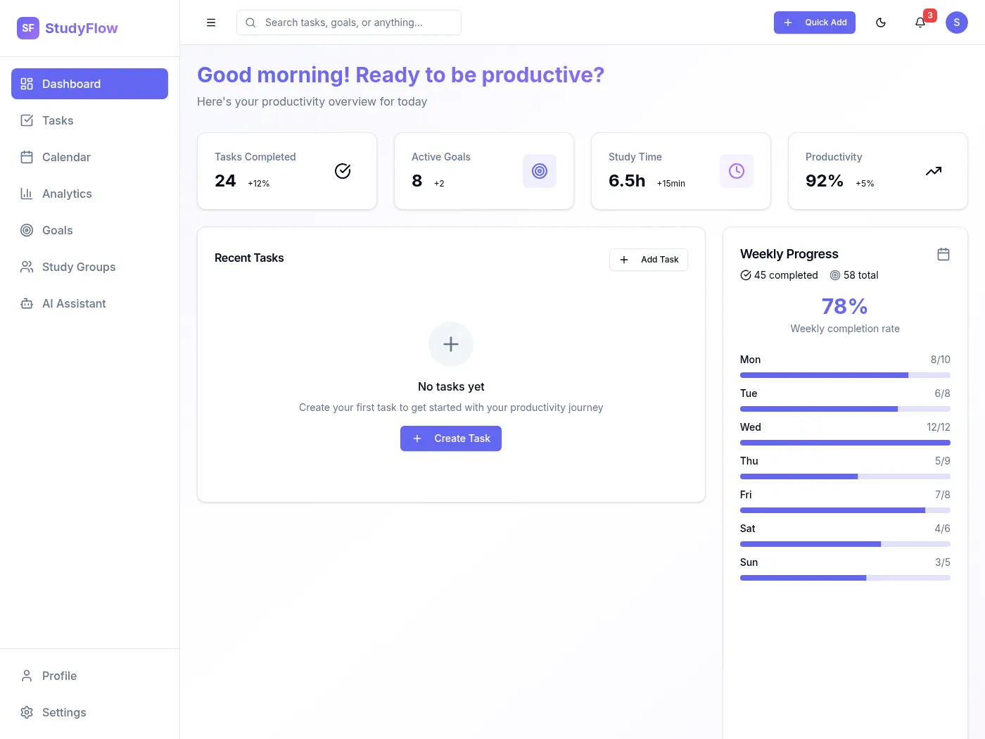 Student Routine & Productivity Suite: Ultimate Full-Stack Tracker for Students