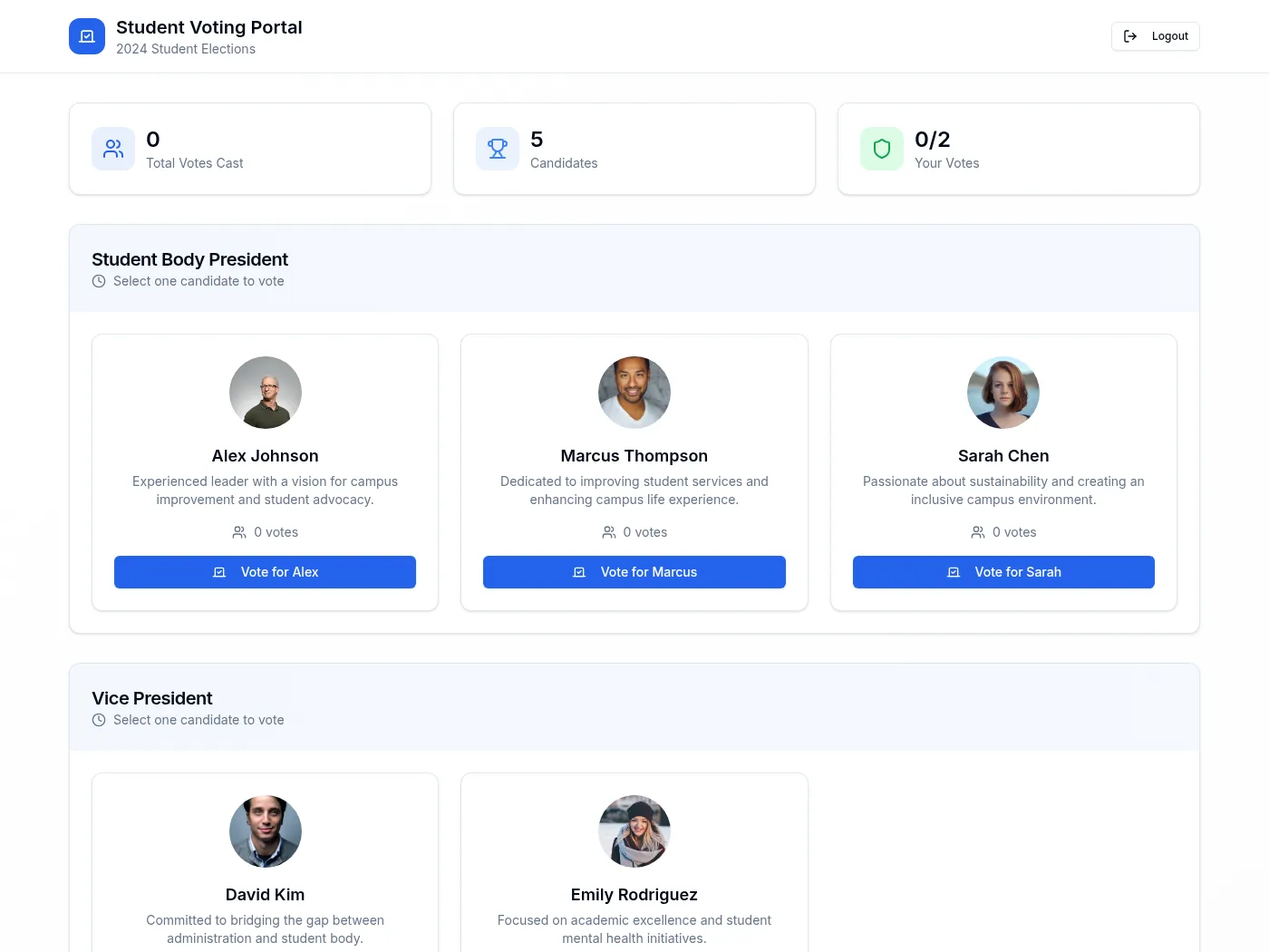Student Voting Portal