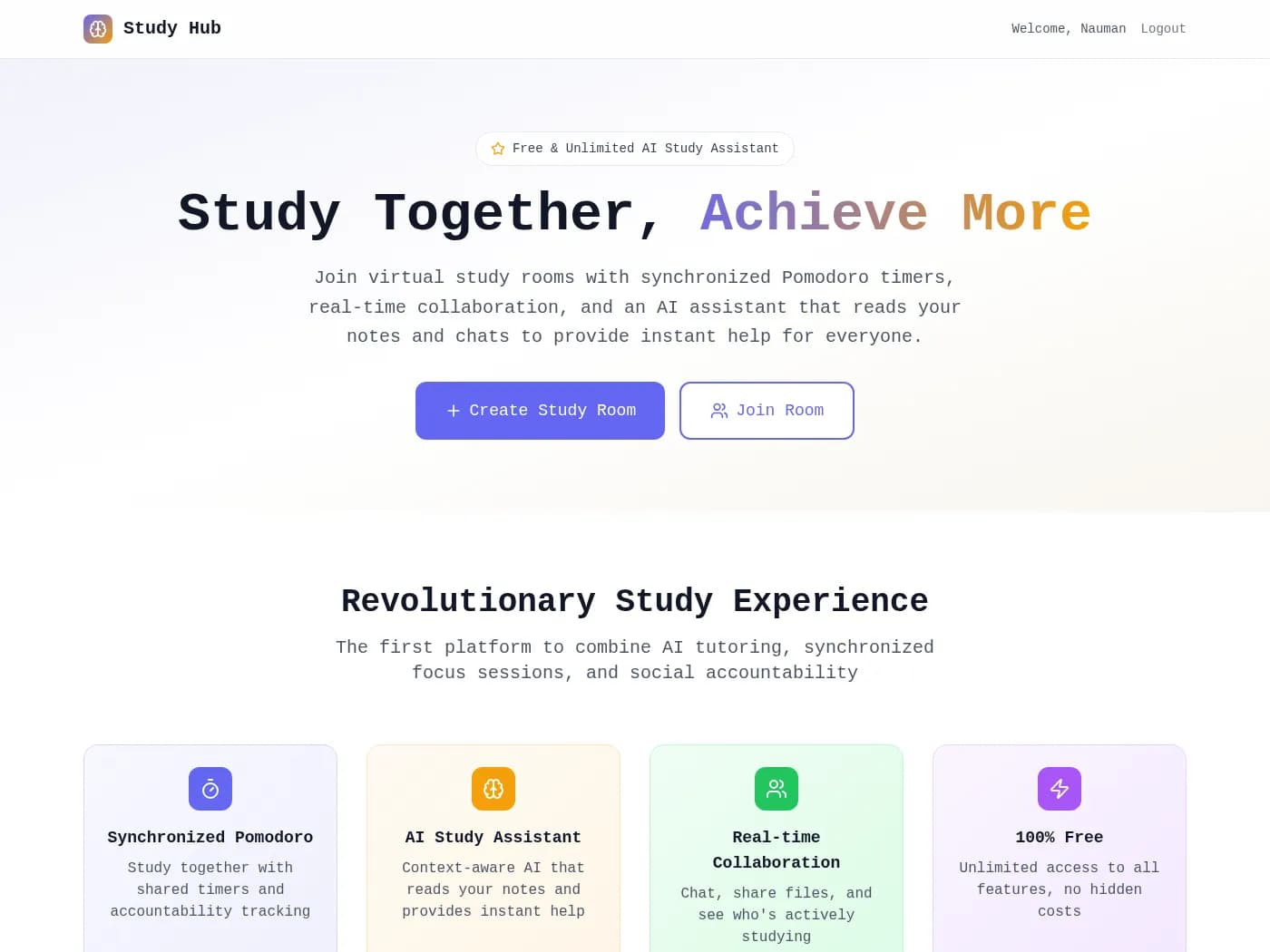 Study Collaboration Hub