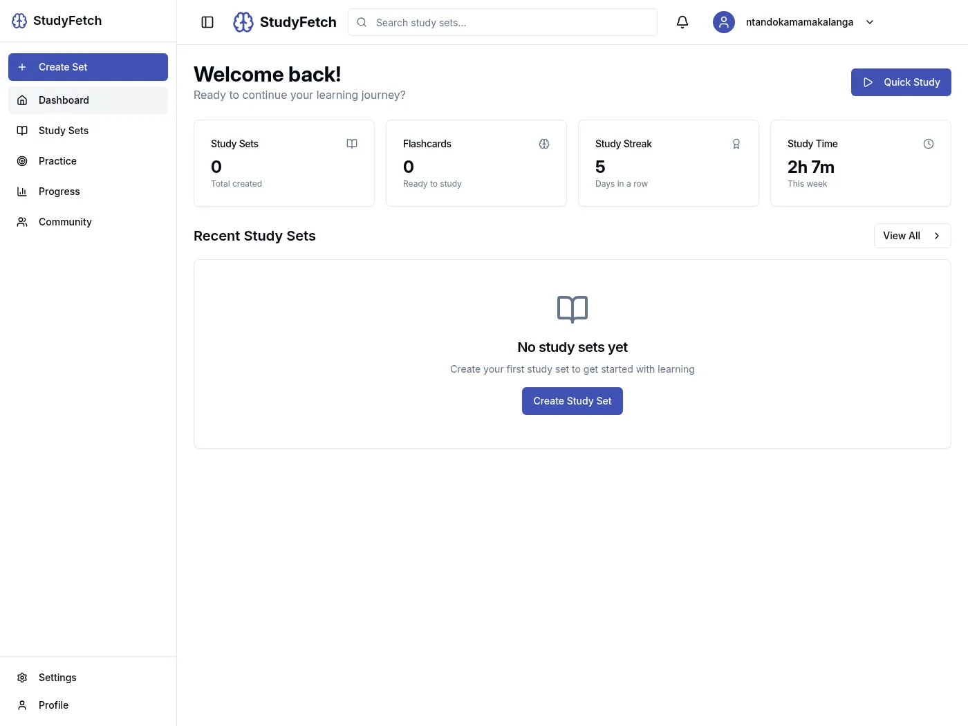 StudyFetch Enhanced Web Platform Clone