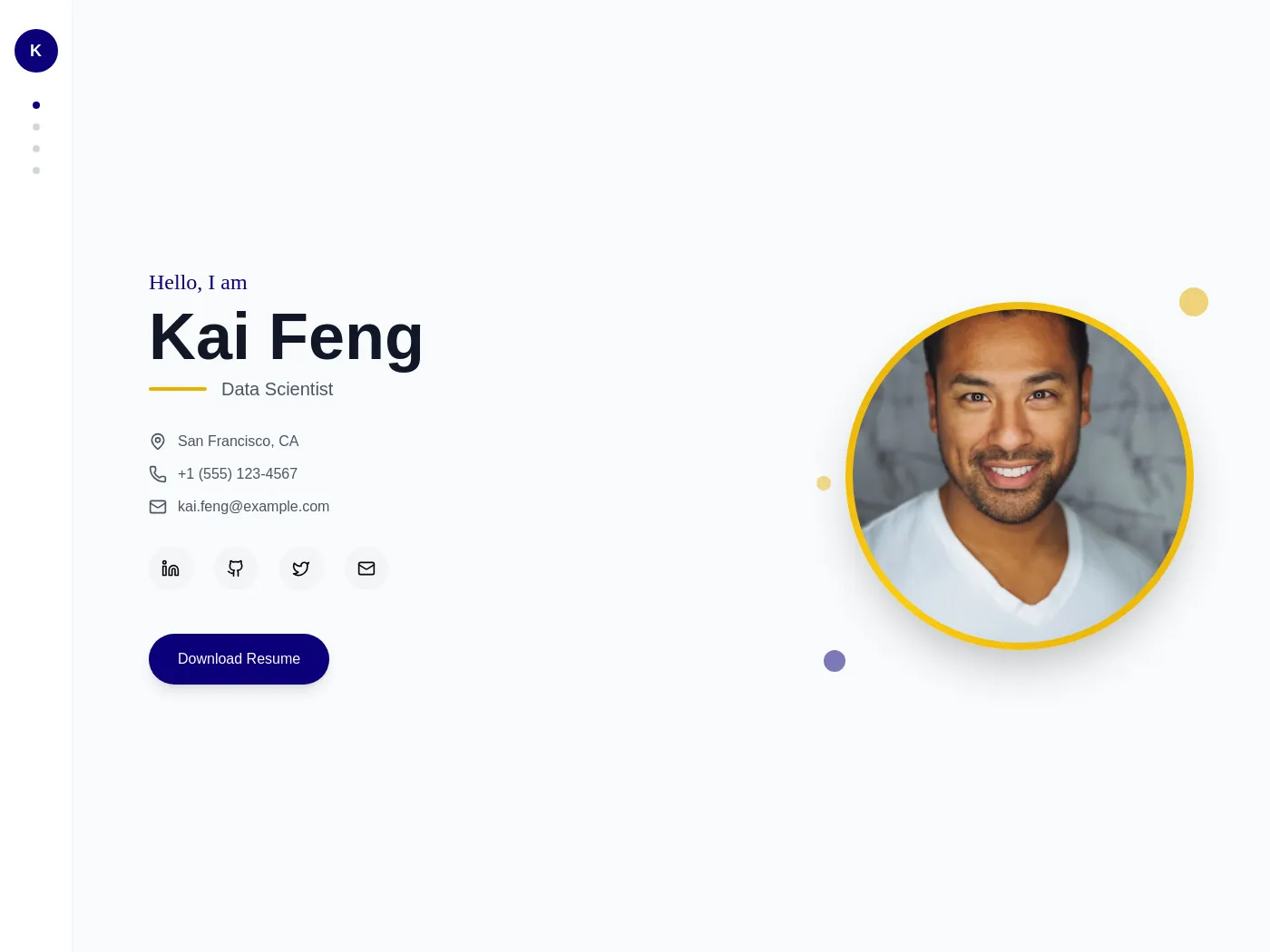 Stunning Portfolio Home Page