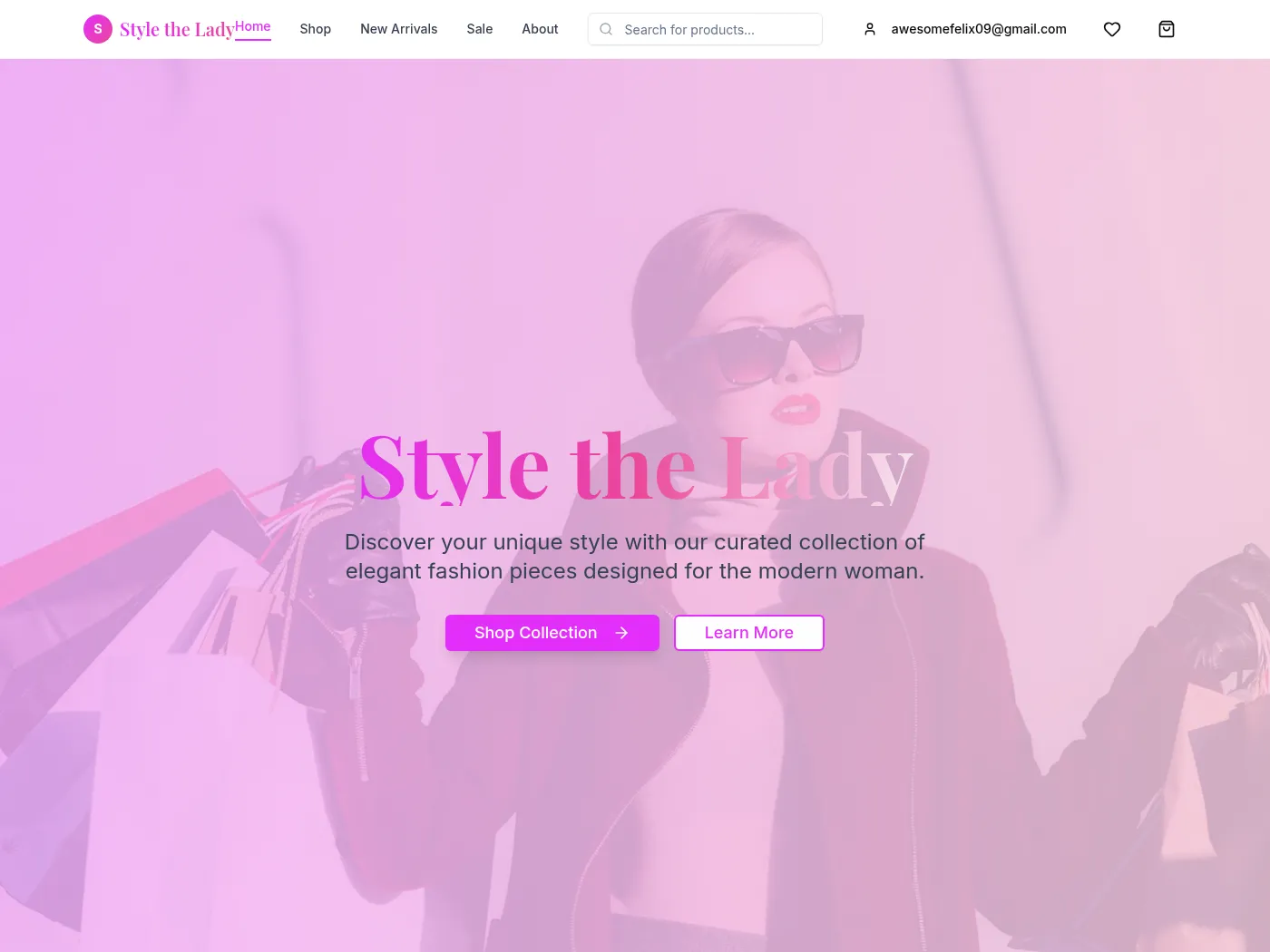 Style the Lady Fashion Web Experience