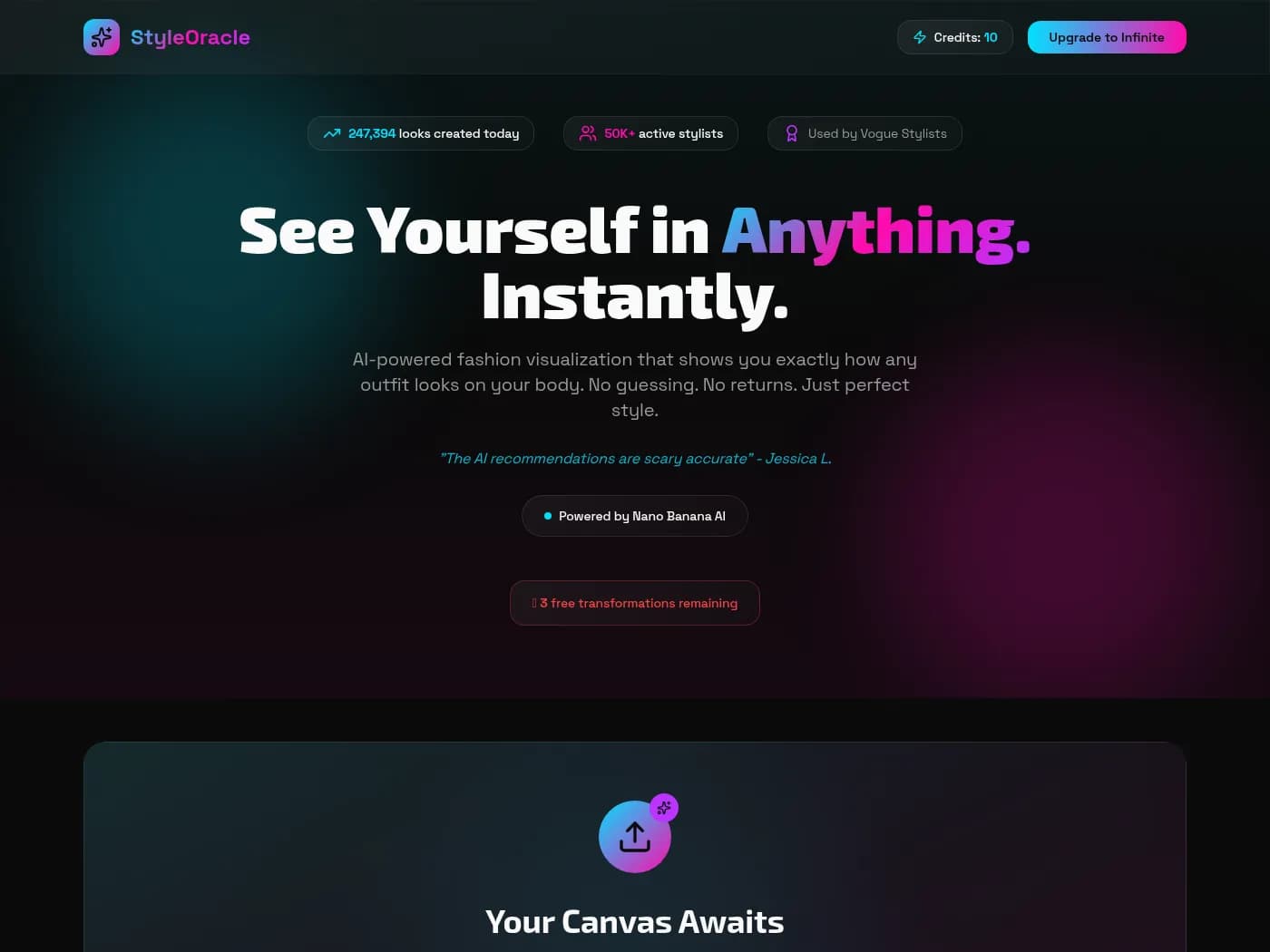 StyleOracle – Ultra-Premium AI Fashion Visualization Platform