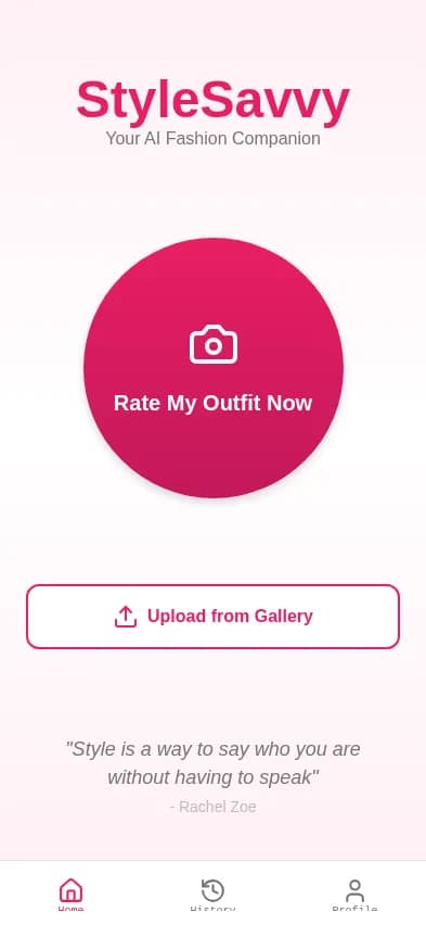 StyleSavvy – Outfit Rating & AI Styling Companion for Mobile