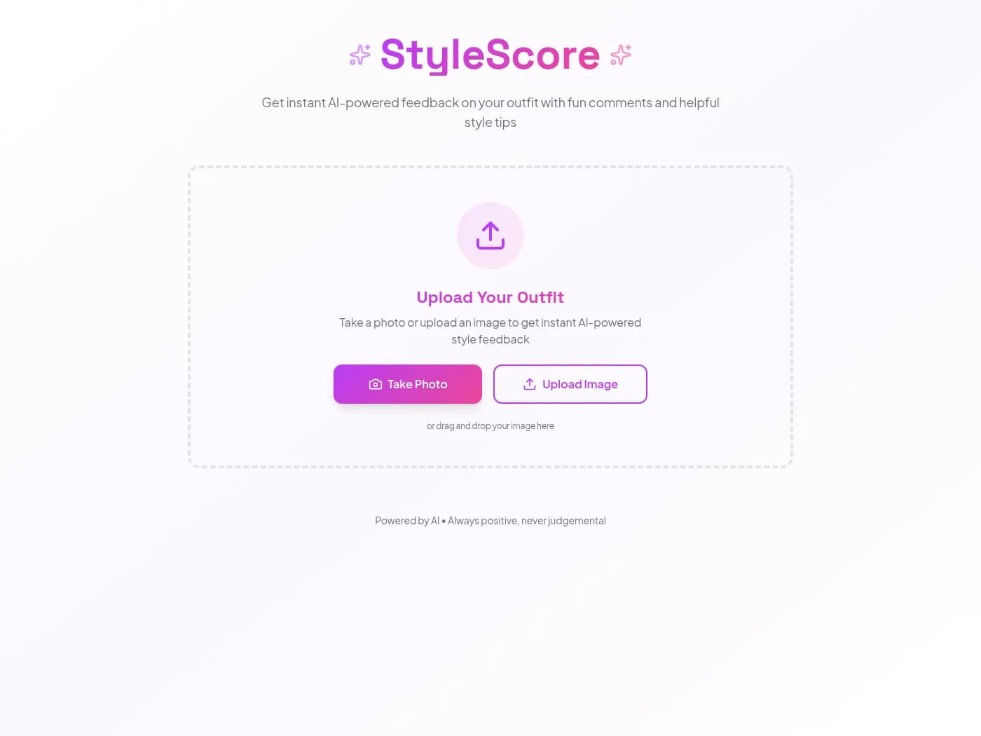 StyleScore – AI-powered Outfit Analyzer with Fun Feedback and Fashion Rating