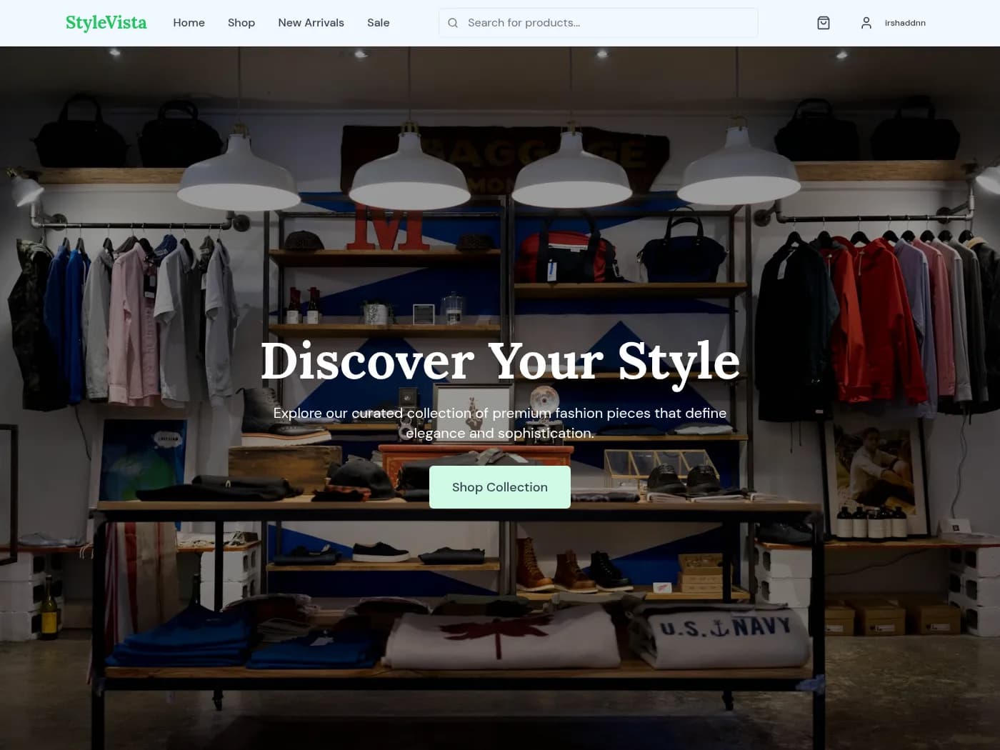 StyleVista Full Stack Fashion Platform