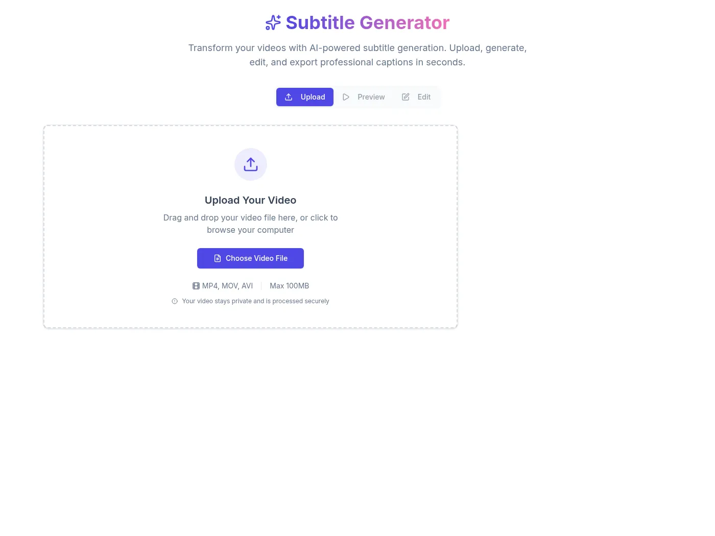 Subtitle Generator