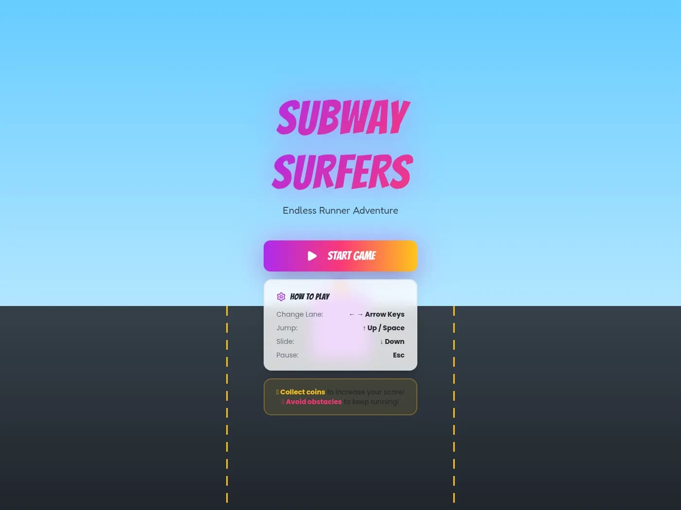 Subway Surfers Clone App