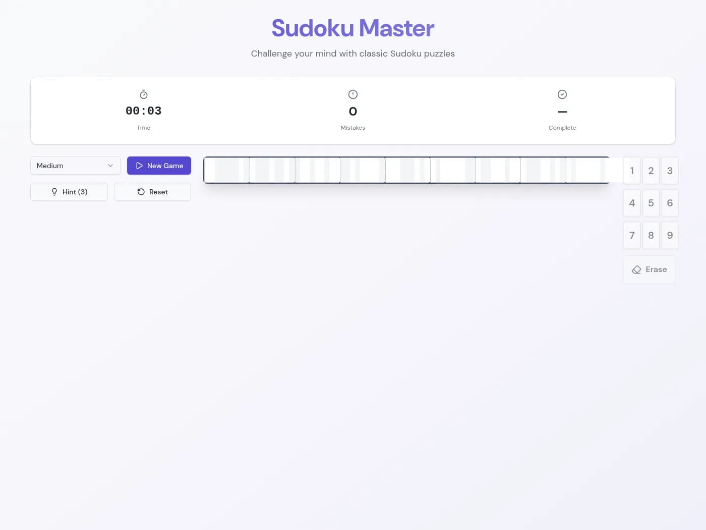 Sudoku Game Master