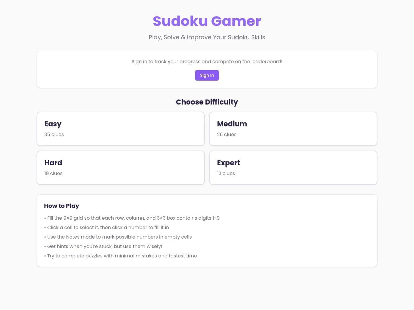 Sudoku Gamer: Play, Solve & Improve Your Sudoku Skills