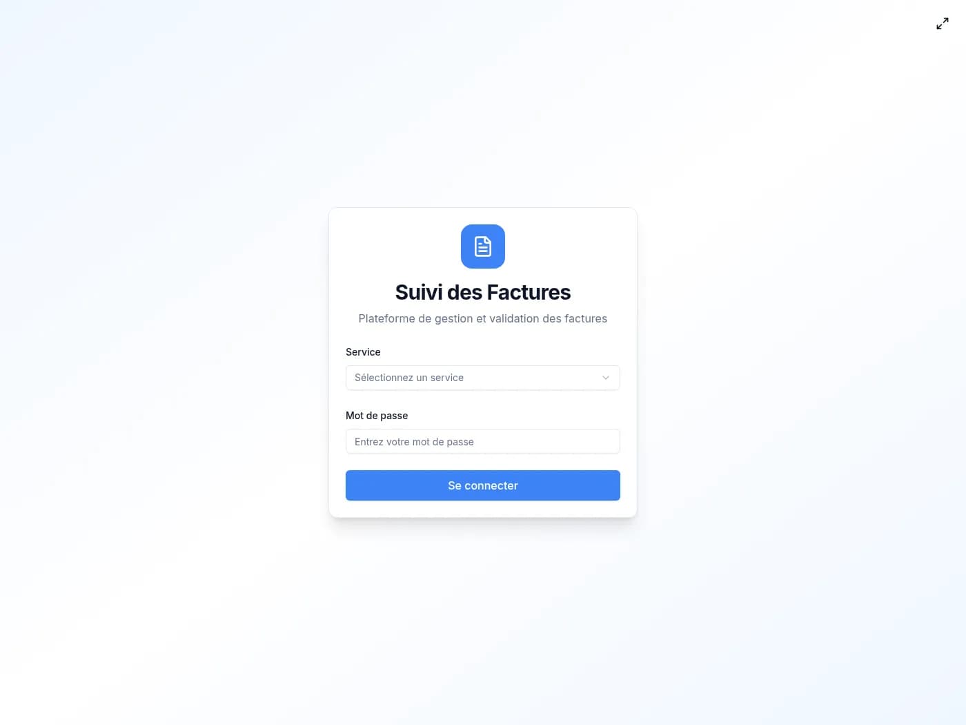 Suivi des Factures – Plateforme de gestion et validation des factures pour services municipaux