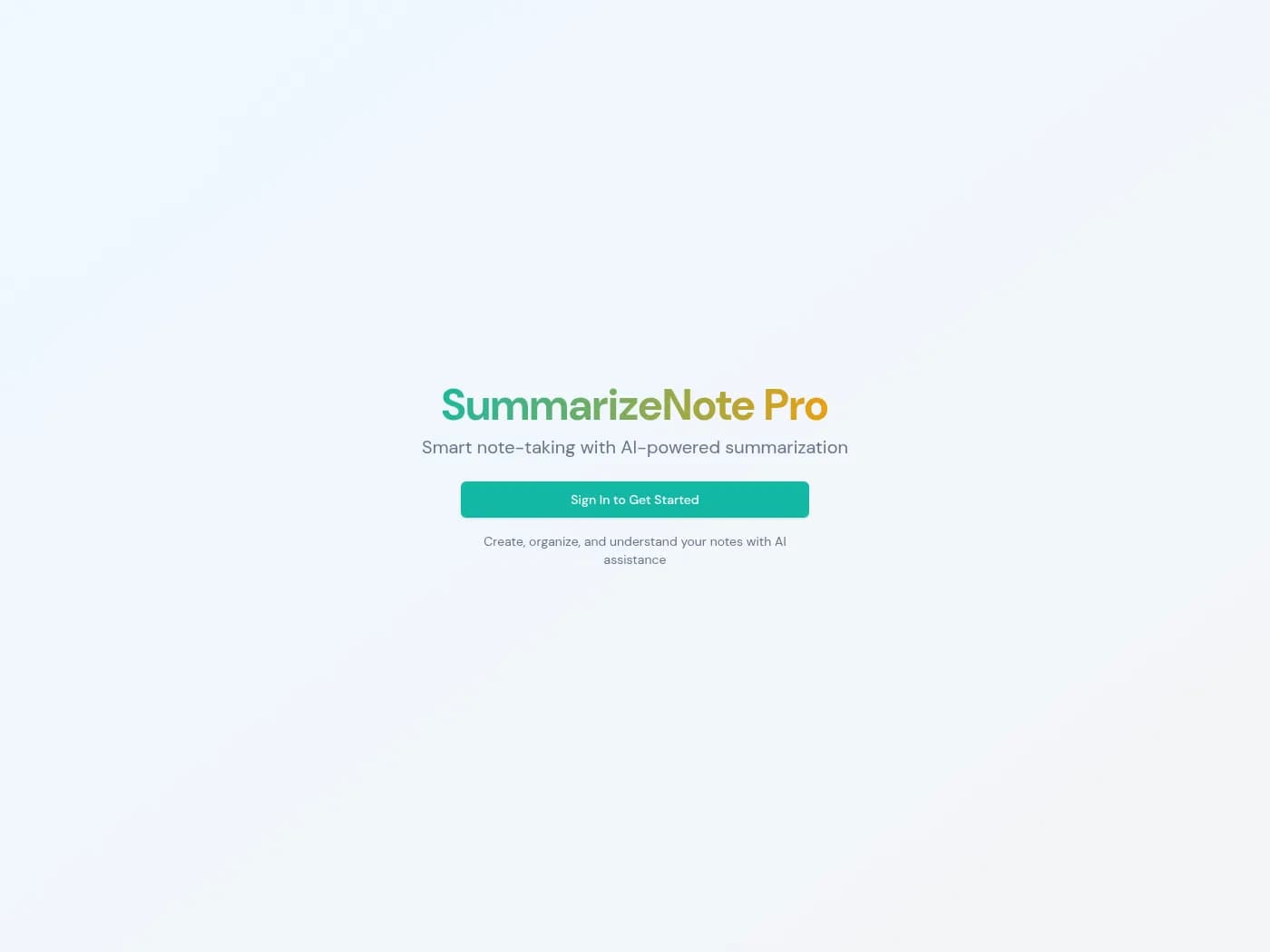 SummarizeNote Pro