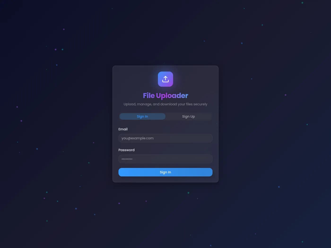 Supabase File Uploader Dashboard