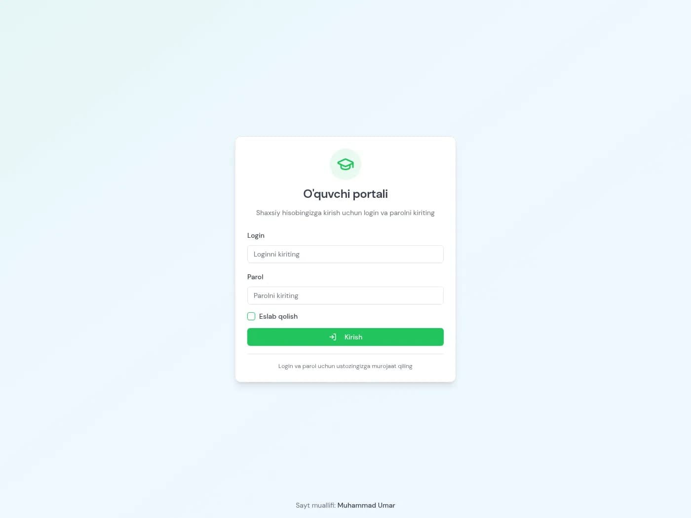 Supabase Student Portal: Personal Balance & Attendance Tracking