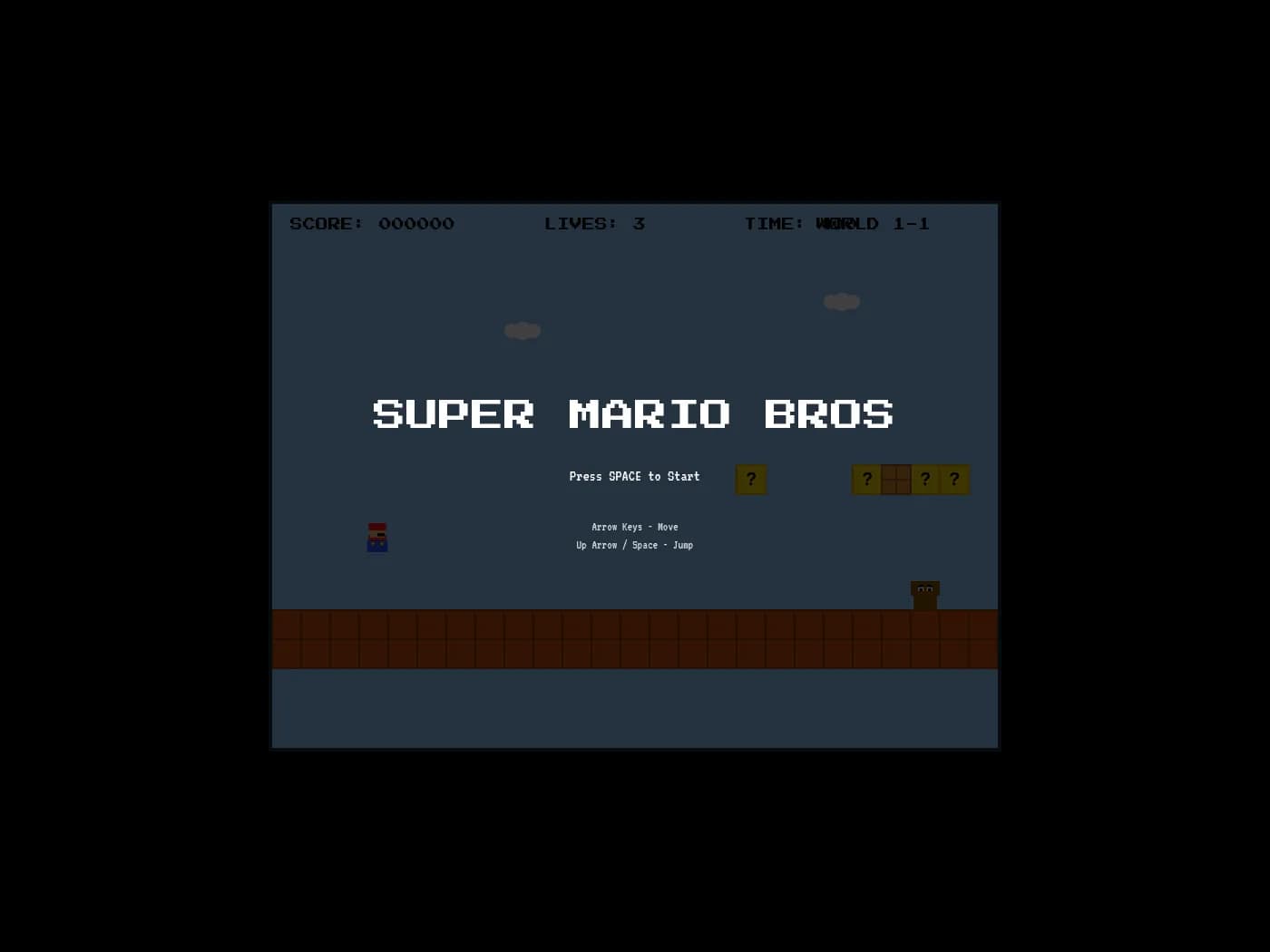 Super Mario Bros Classic Clone